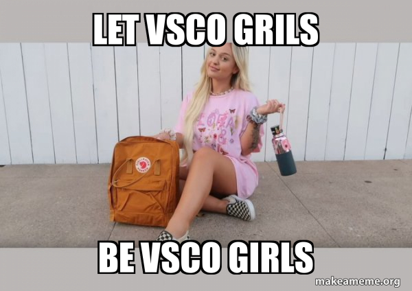 Let Vsco Grils Be Vsco Girls Vsco Girl Meme Generator