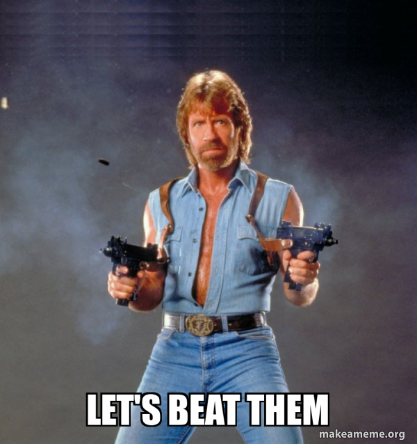 Let's beat them - Chuck Norris Meme Generator