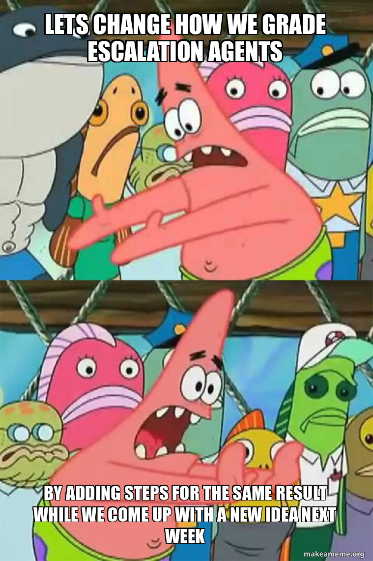 Lets change how we grade escalation agents by adding steps for the same ...