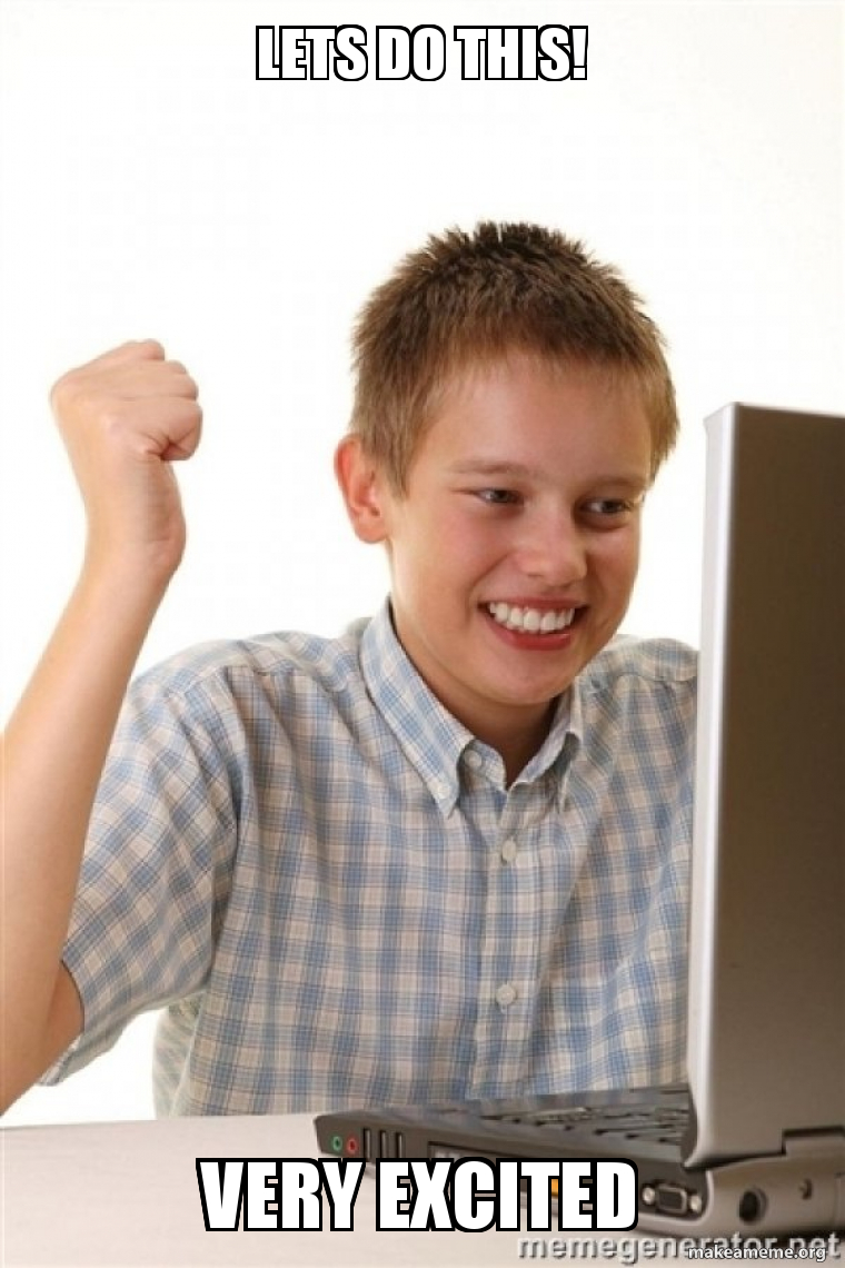 Excited Boy Meme Excited Face Small Boy Stock Photo 59725192