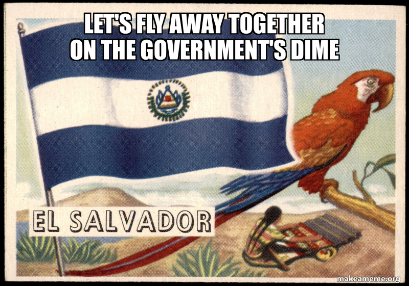 Let's fly away together On the government's dime Meme Generator