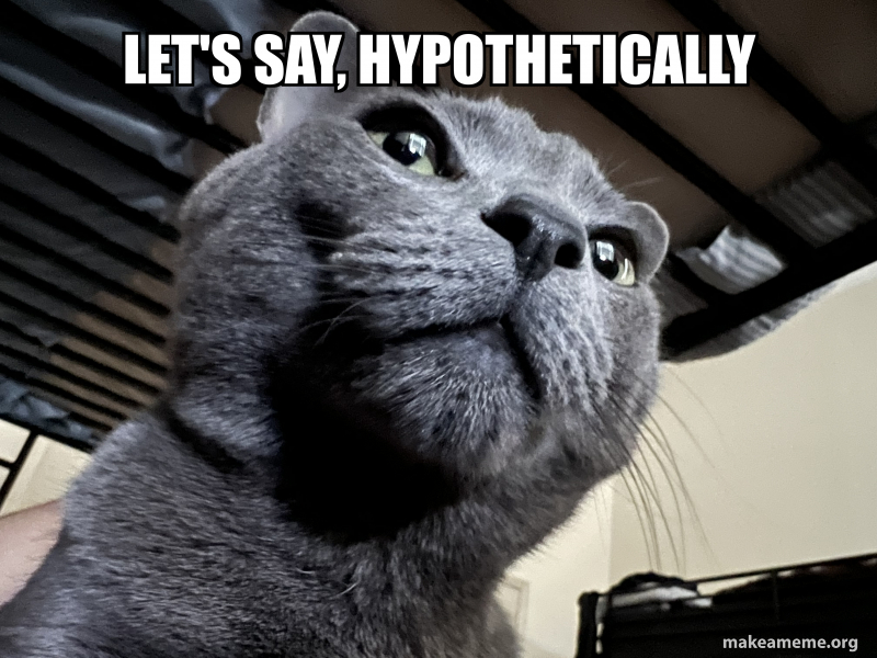 LET's say, hypothetically I don't smoke Except for when I'm missing you ...