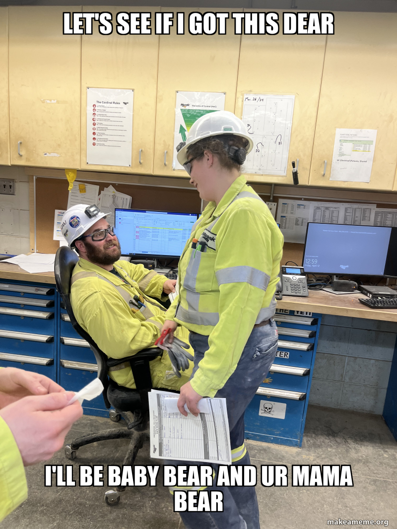 Let's see if i got this dear I'll be baby bear and ur mama bear Meme ...