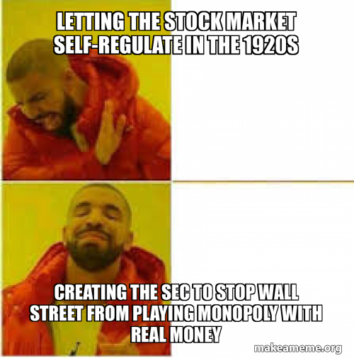 Letting the stock market self-regulate in the 1920s Creating the SEC to ...