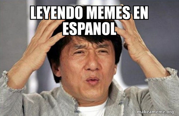 leyendo memes en espanol - Jackie Chan Why? | Make a Meme