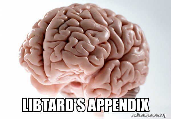 Libtard's Appendix - Scumbag Brain Meme Generator