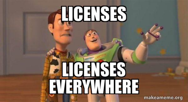LICENSES LICENSES EVERYWHERE - Buzz and Woody (Toy Story) Meme Meme ...