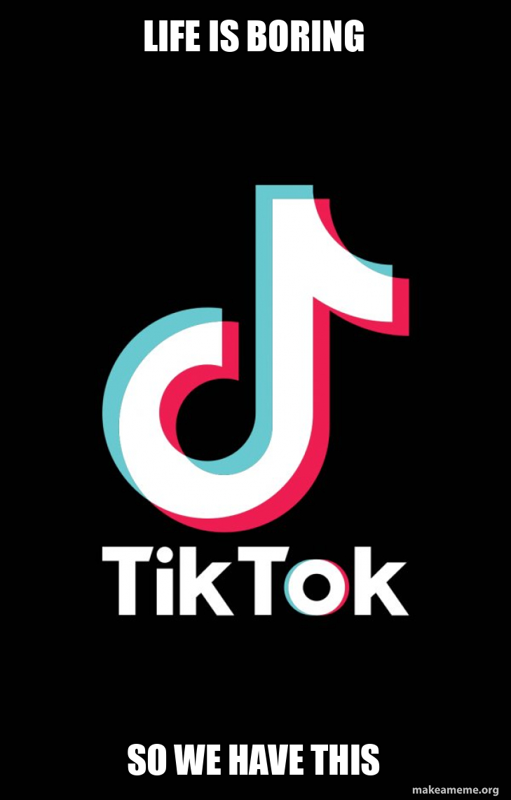 LIFE IS BORING SO WE HAVE THIS - TikTok Meme Generator