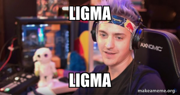 ligma ligma - Ninja Tyler Blevins Meme Generator
