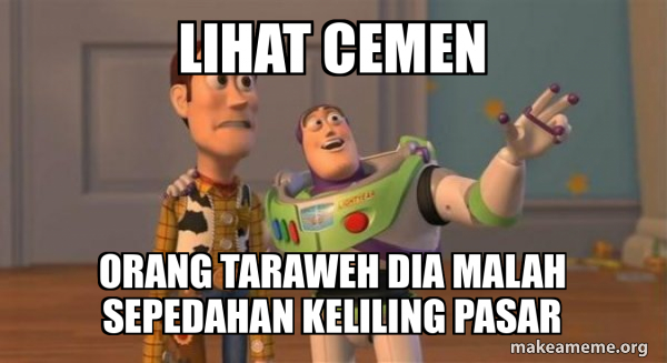 LIHAT cemen orang taraweh DIA malah sepedahan keliling pasar - Buzz and ...