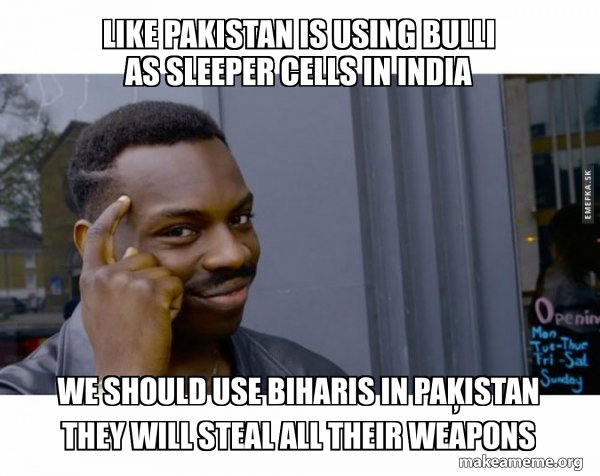 like pakistan is using bulli as sleeper cells in india we should use ...