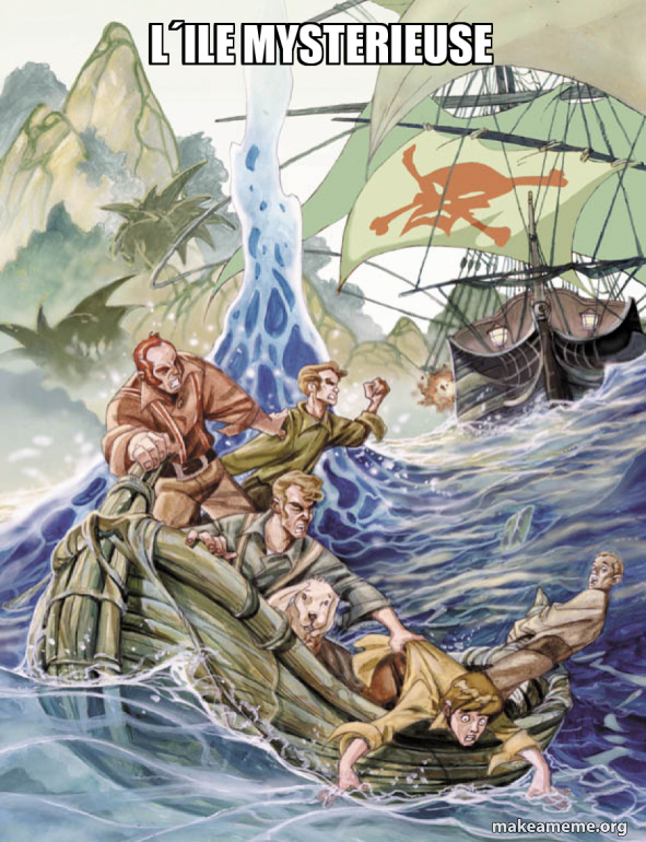 l´ile mysterieuse Meme Generator
