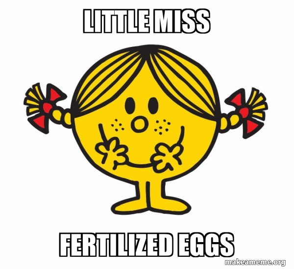 Little Miss fertilized eggs - Little Miss Sunshine Meme Generator