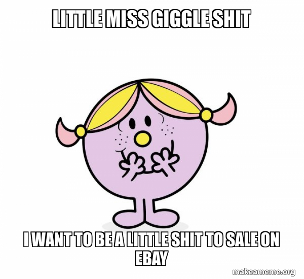 little miss giggle shit i want to be a little shit to sale on ebay ...