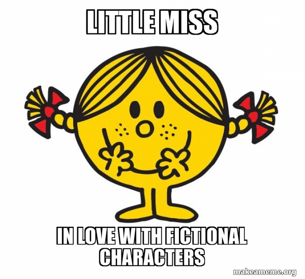 Little miss in love with fictional characters - Little Miss Sunshine ...