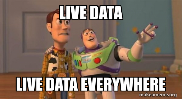 Live data live data everywhere - Buzz and Woody (Toy Story) Meme Meme ...