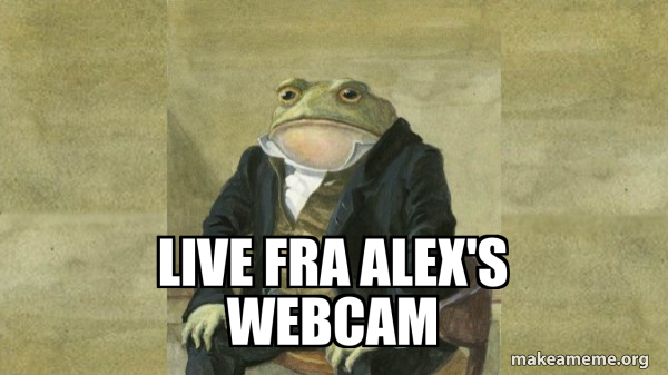 LIVE FRA ALEX'S WEBCAM - Colonel Toad Meme Generator