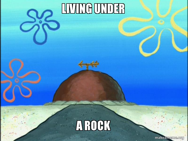 Living Under A rock Meme Generator