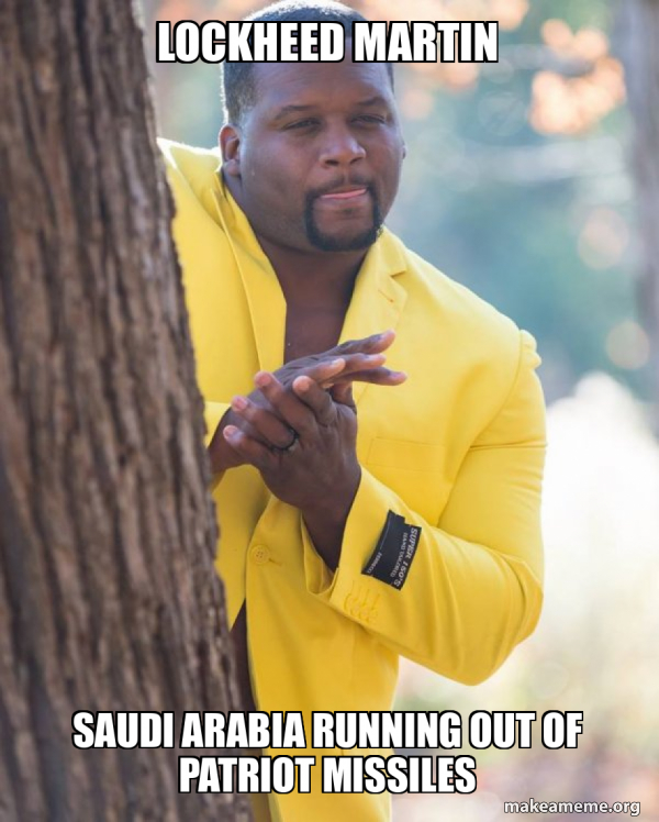 Lockheed Martin Saudi Arabia Running out of Patriot Missiles - Anthony ...