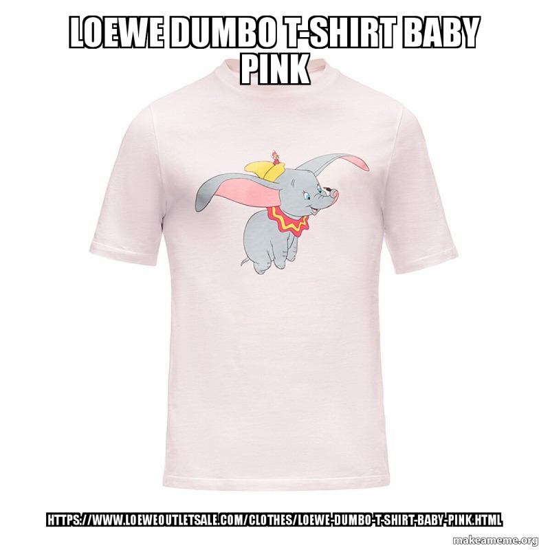 Loewe Dumbo T-Shirt Baby Pink https://www.loeweoutletsale.com/clothes ...