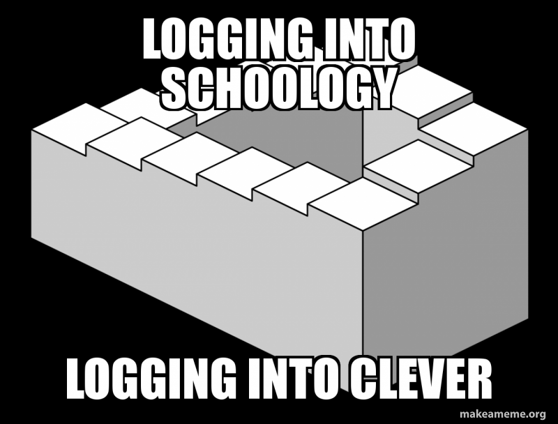 Logging into Schoology Logging into Clever Meme Generator