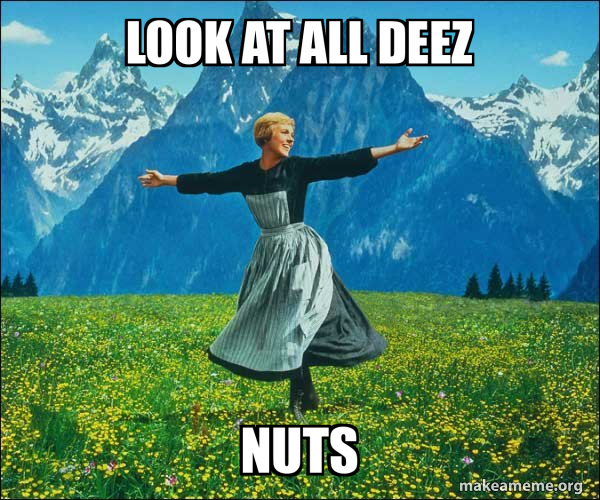 Look at all deez nuts - Sound of Music Meme Generator