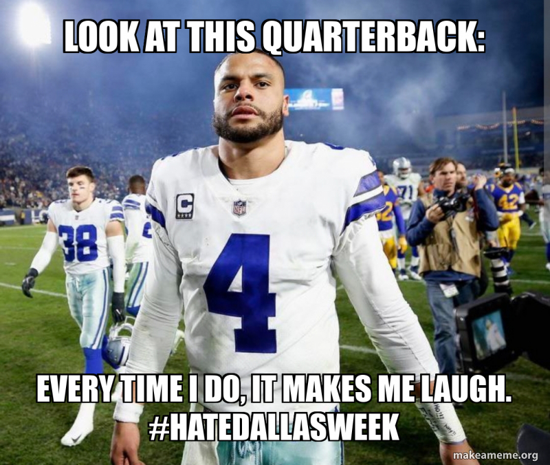 Look at this quarterback: Every time I do, it makes me laugh. # ...