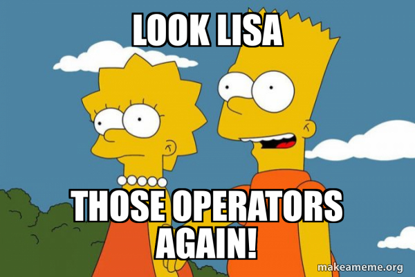 Look Lisa Those operators again! - Bart and Lisa Chat Meme Generator