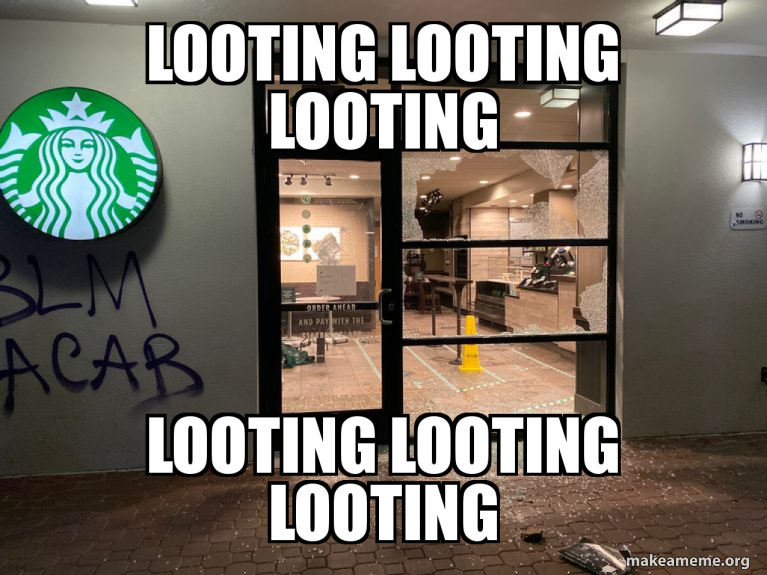 looting looting looting looting looting looting - Looted Starbucks on ...