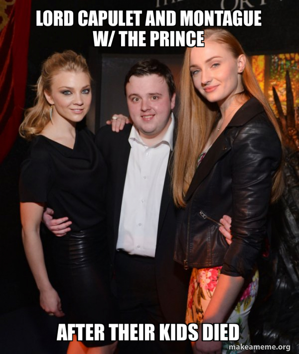 Lord Capulet and Montague w/ the Prince After their kids died - Good ...