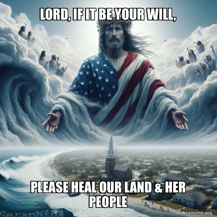 Lord, if it be your will, please heal our land & her people Meme Generator
