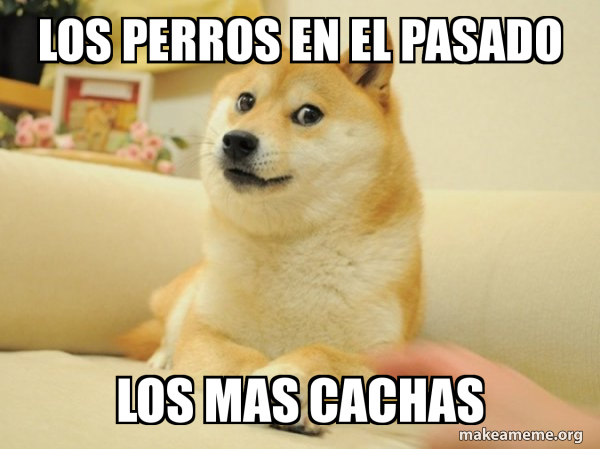 Los perros en el pasado Los mas cachas - Doge Meme Generator