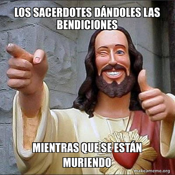 Los sacerdotes dándoles las bendiciones Mientras que se están muriendo ...