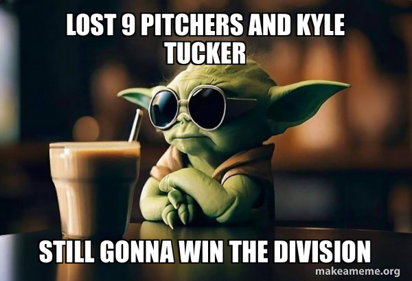 Lost 9 Pitchers and Kyle Tucker Still gonna win the division - Cool ...
