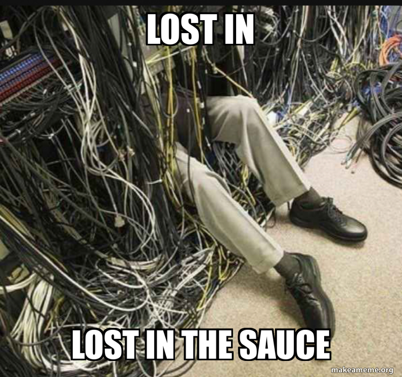 LOST IN LOST IN THE SAUCE Meme Generator