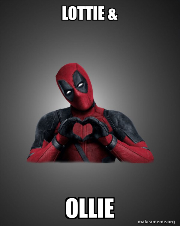 Lottie & Ollie - Deadpool Heart Hands Meme Generator