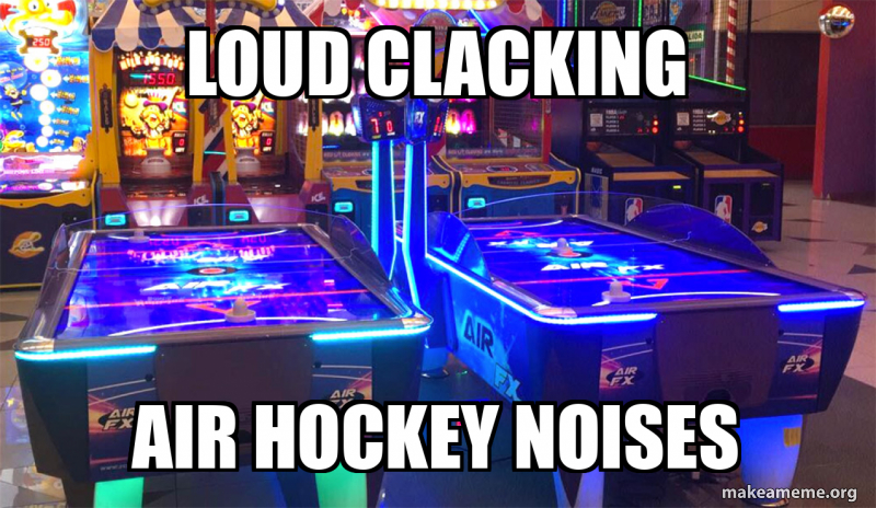 LOUD CLACKING AIR HOCKEY NOISES - images you can hear (arcade edition ...