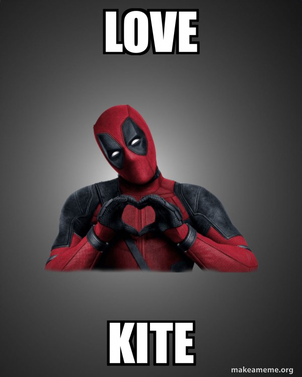 LOVE KITE - Deadpool Heart Hands Meme Generator