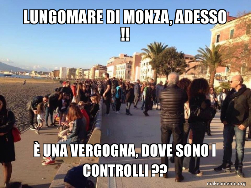 Lungomare di monza, adesso !! Ãˆ una vergogna, dove sono i controlli ...