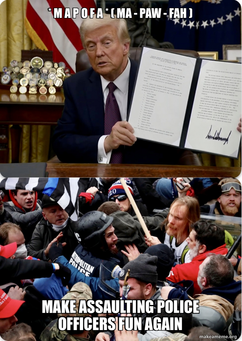 * M A P O F A * ( ma - paw - fah ) Make assaulting police officers fun ...