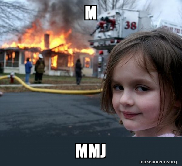 m mmj - Disaster Girl Meme Generator