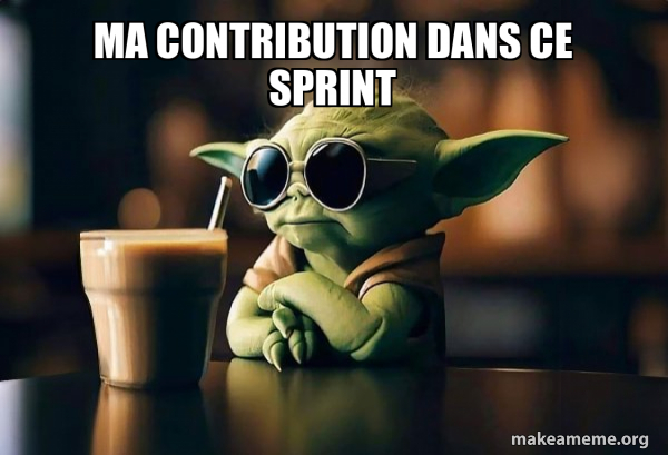 Ma contribution dans ce sprint - Cool Yoda (Sunglasses) Meme Generator