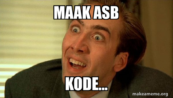 Maak asb Kode... - Sarcastic Nicholas Cage Meme Generator