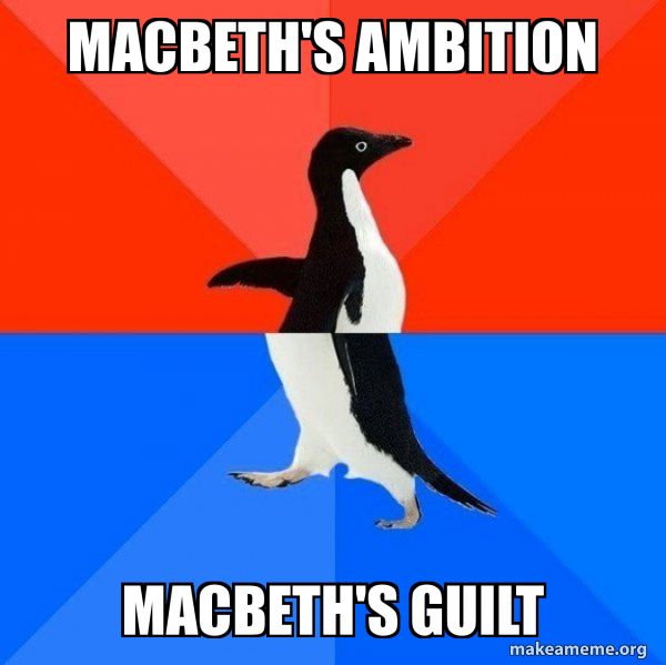 Macbeth's ambition Macbeth's guilt - Socially Awesome Awkward Penguin ...