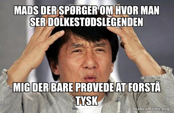 Mads der spørger om hvor man ser dolkestødslegenden mig der bare ...