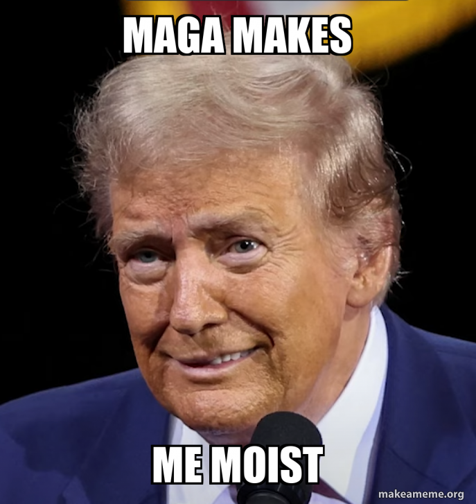 maga makes me moist Meme Generator