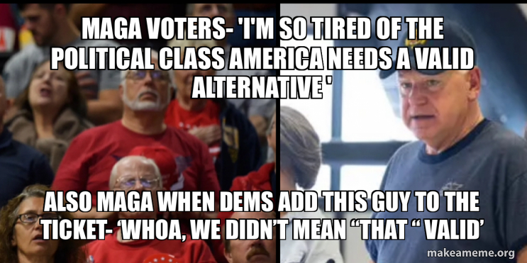 Maga voters- 'I'm so tired of the political class america needs a valid ...