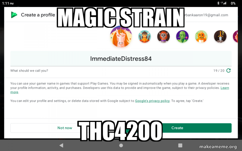 Magic strain THC4200 - Magic strain Meme Generator