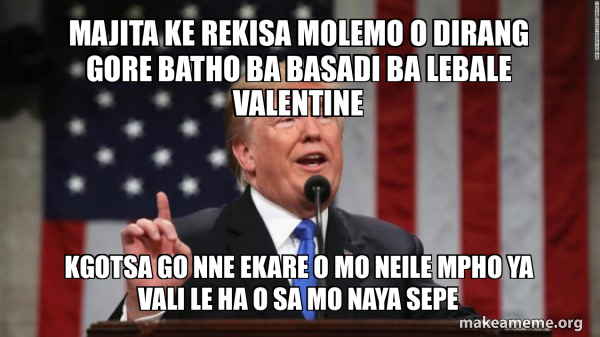 Majita ke rekisa molemo o dirang gore batho ba basadi ba lebale ...
