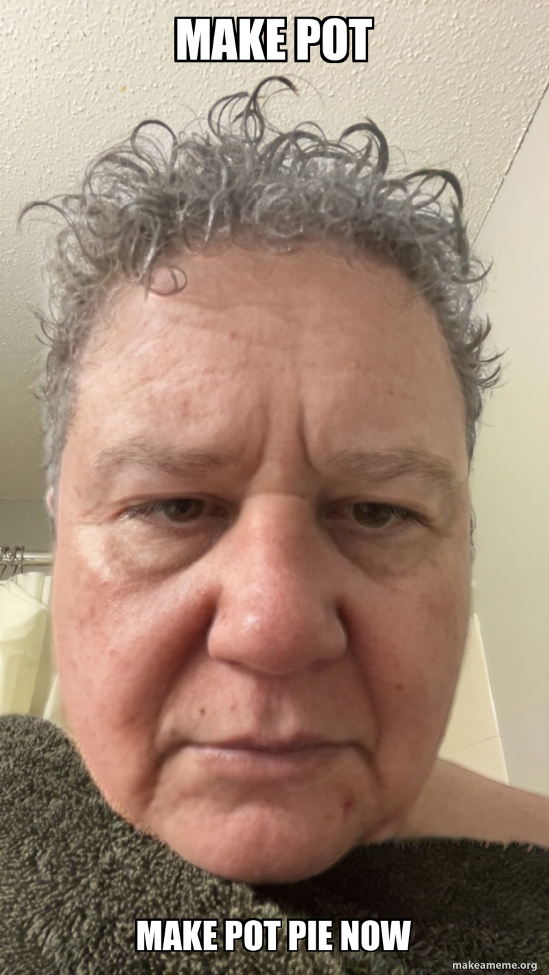Make pot Make pot pie now Meme Generator